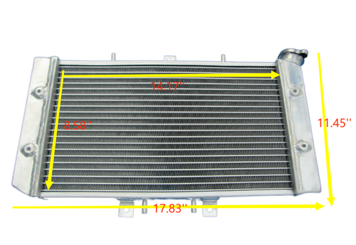 ALU RADIATOR For Polaris Outlaw 450/525 S/MXR/IRS Quad 2007-11 PREDATOR ...