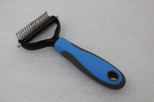 Pet Grooming Tool 2 Sided Undercoat Rake Safe Dematting Comb Brush for ...