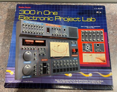 Radio Shack 300 in One Electronic Project Lab Science Fair Complete! 28 ...