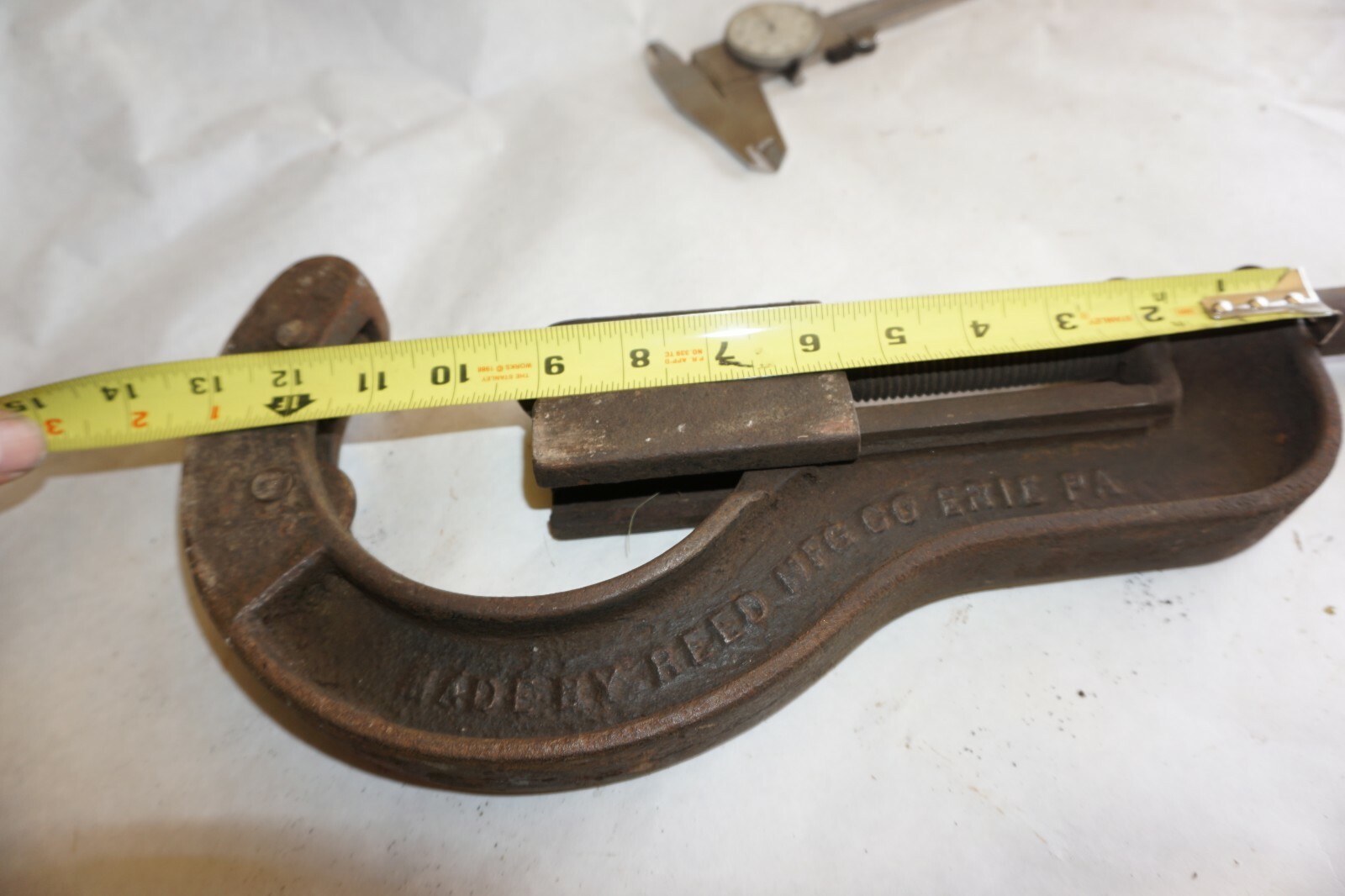 Large Vintage/Antique Barnes No 4 Pipe Cutter Reed M.F.G. Co. Erie PA ...