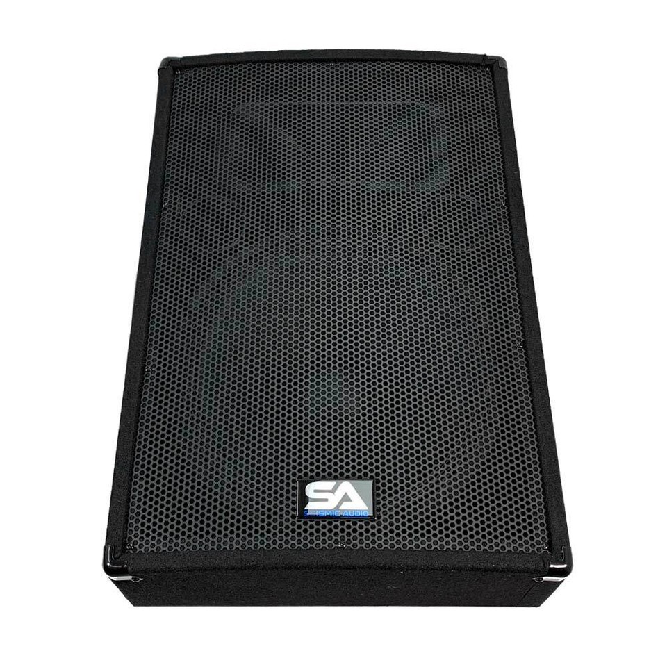 Powered 2-Way 15" Floor / Stage Monitor Wedge Style with Titanium Horn ...