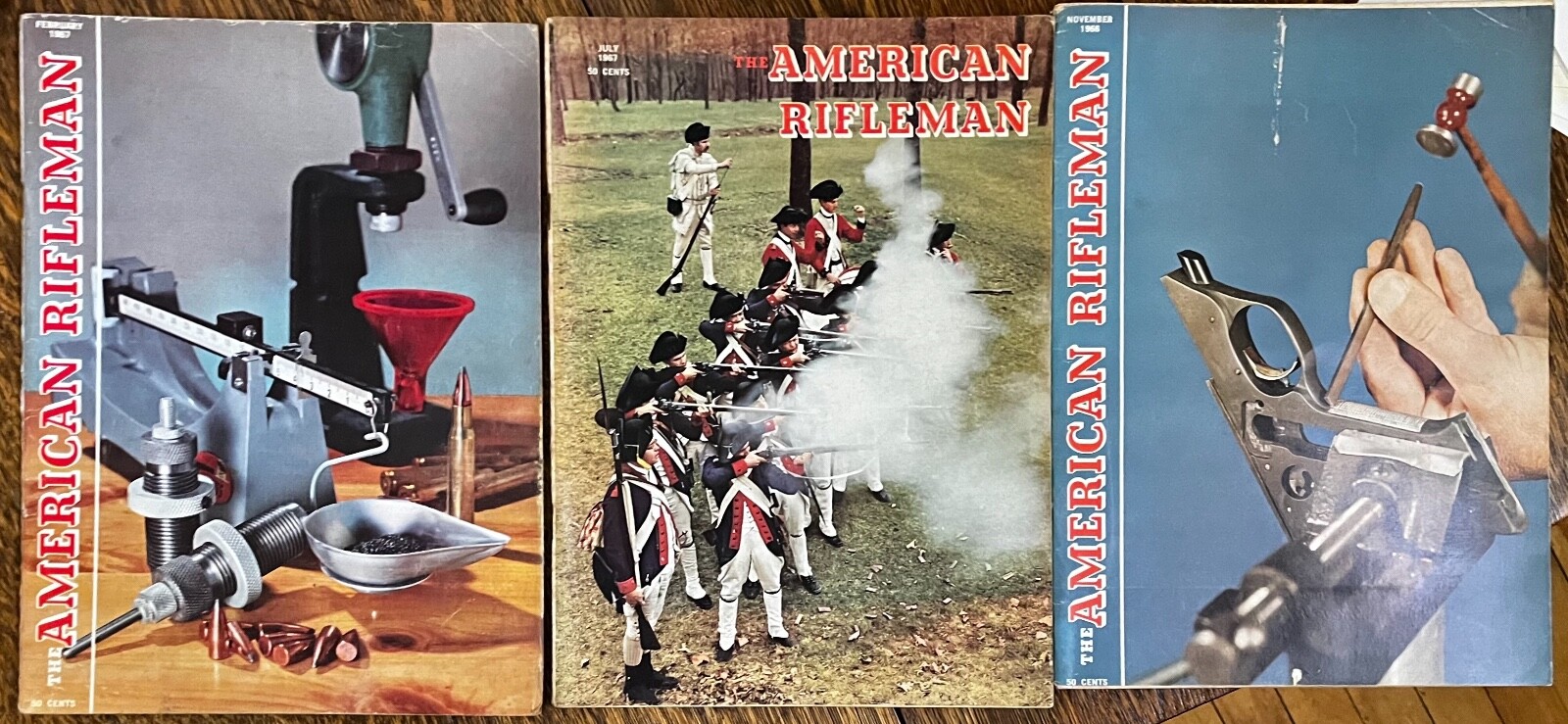 Lot of 3 NRA American Rifleman magazines Nov 1966, Feb, July 1967 Guns ...