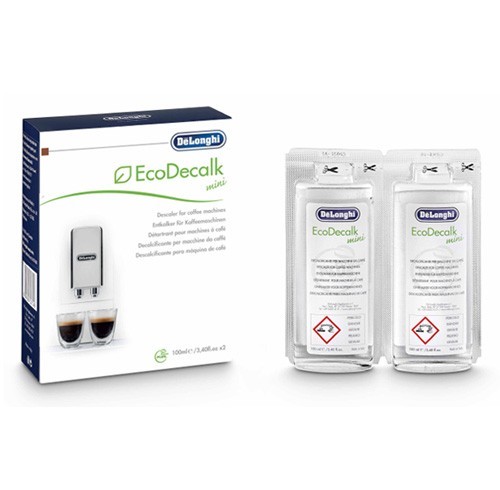 Delonghi EcoDecalk Mini Coffee Machine Maker Cleaner Descaler 4 x 100ml ...