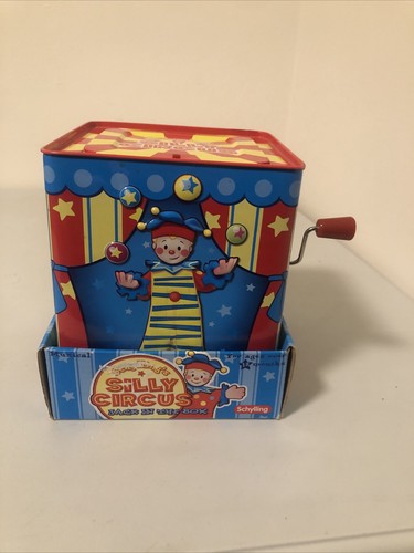 New 2006 Schylling's Silly Circus Jack in the Box Musical Metal Child ...