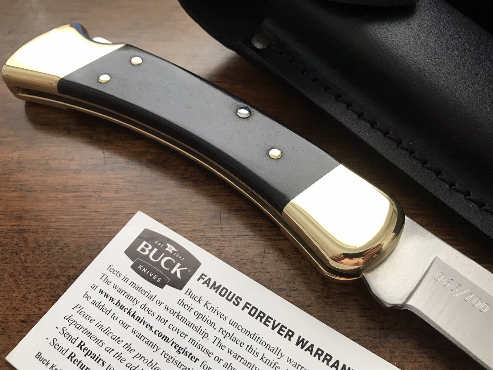 Buck 110 Limited Edition 2011 President’s Tour Folding Knife Signed By ...