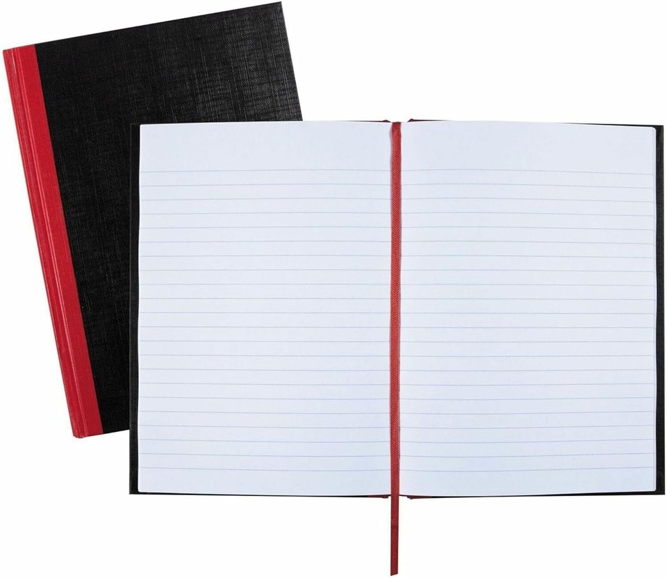 Black n' Red Notebook, Business Journal, 8-1/4"x 5-7/8", 96 Sheets ...
