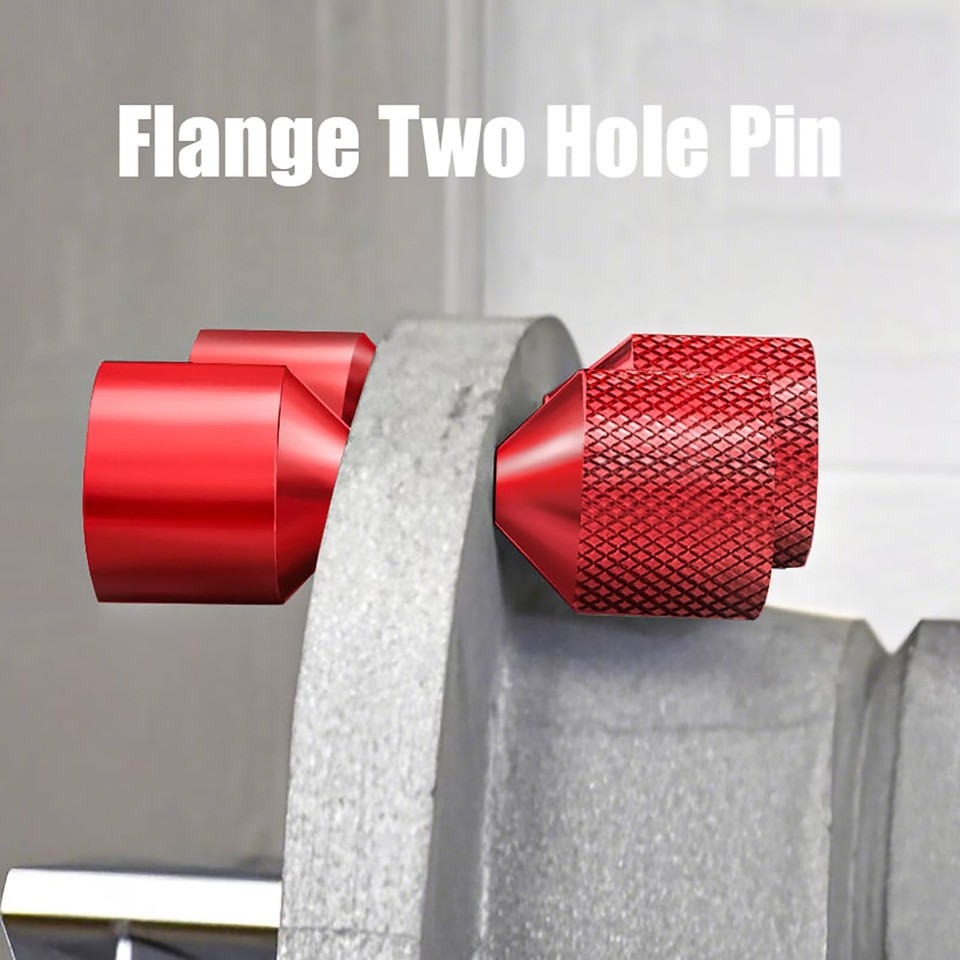 4 Pcs Aluminium Flange Two Hole Pins Set - 1-1/8'' 1-5/8'' Diameter ...