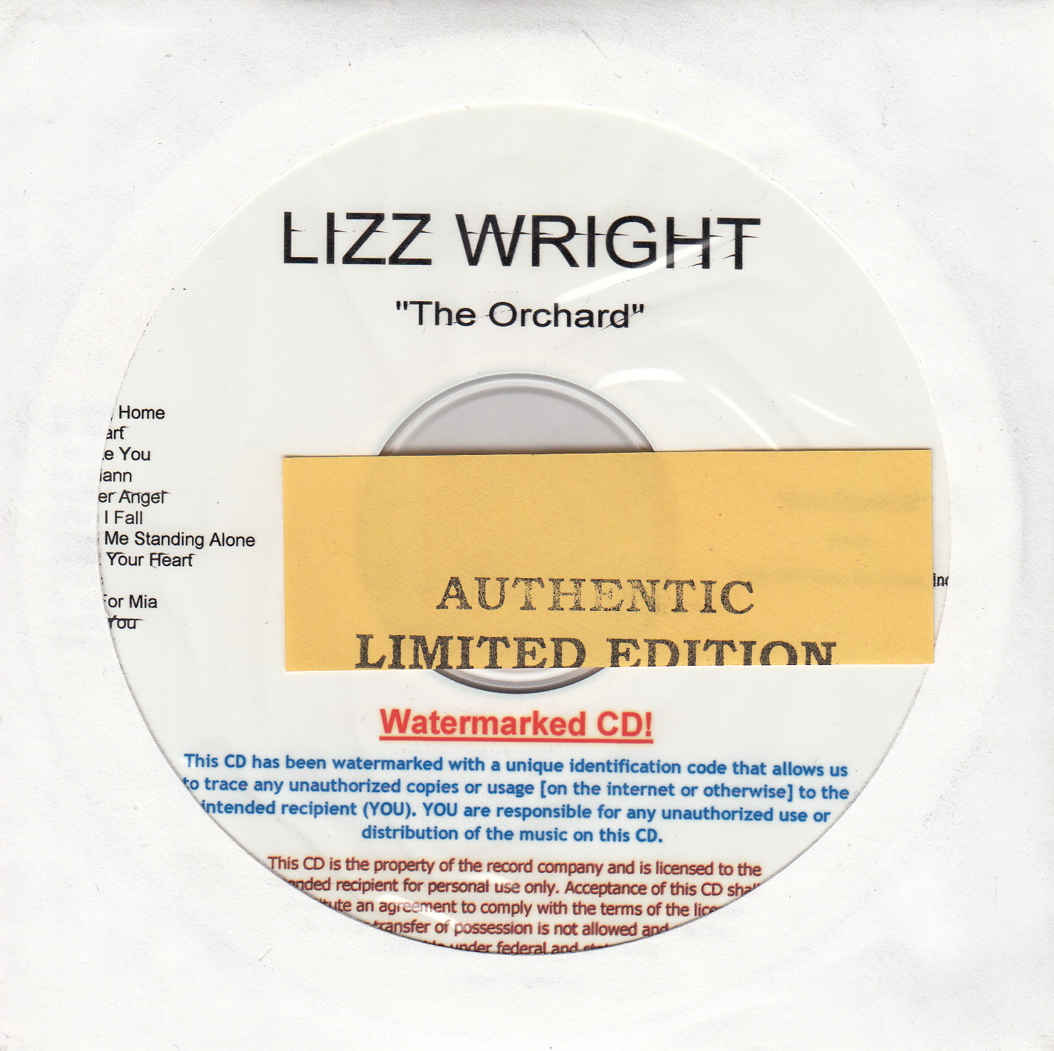 lizz wright the orchard cd promo | eBay