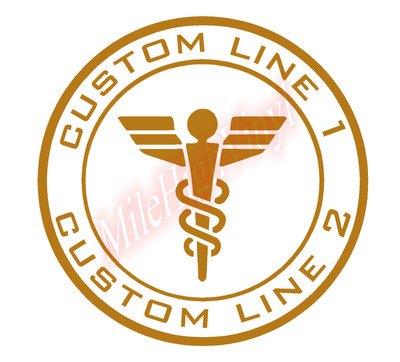 CUSTOM Medical Medic Emblem Starfleet Vinyl Decal Window Sticker Car | eBay
