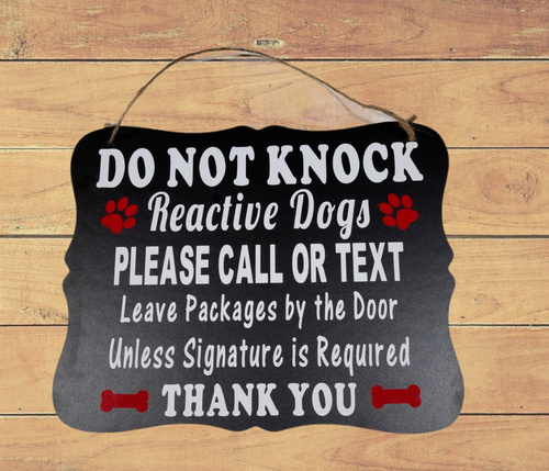 Personalized DOG SIGN - design your own warning funny, friendly message ...