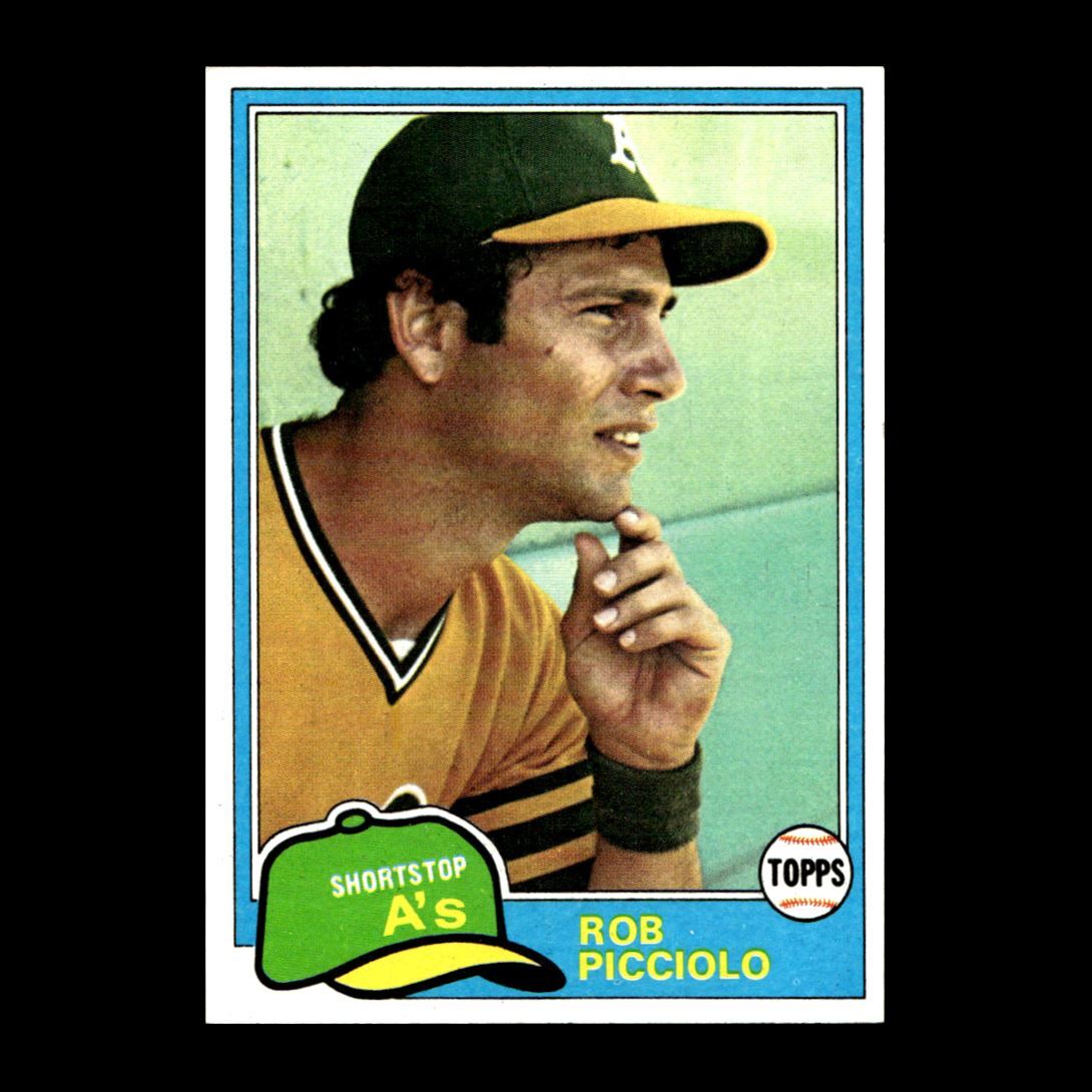 Rob Picciolo 1981 Topps Oakland Athletics #604 Nice! | eBay