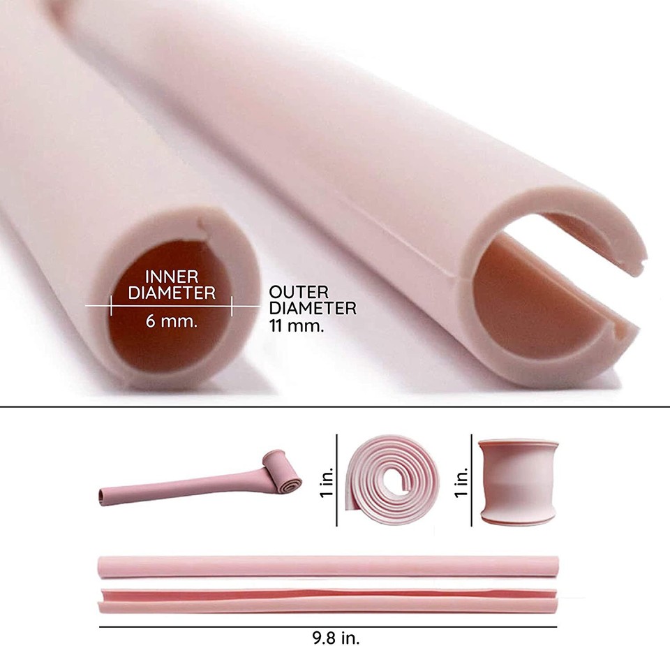 Reusable Premium Silicone Straws Openable Food Grade Drinking Straw Hot ...