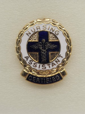 Vtg 1977 Uniform Accessories CNA Certified Nursing Assistant Enamel ...