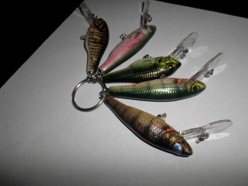 Vintage Bagley Salesman Sample Ring Of Small Fry Baits Very Nice Lures ...