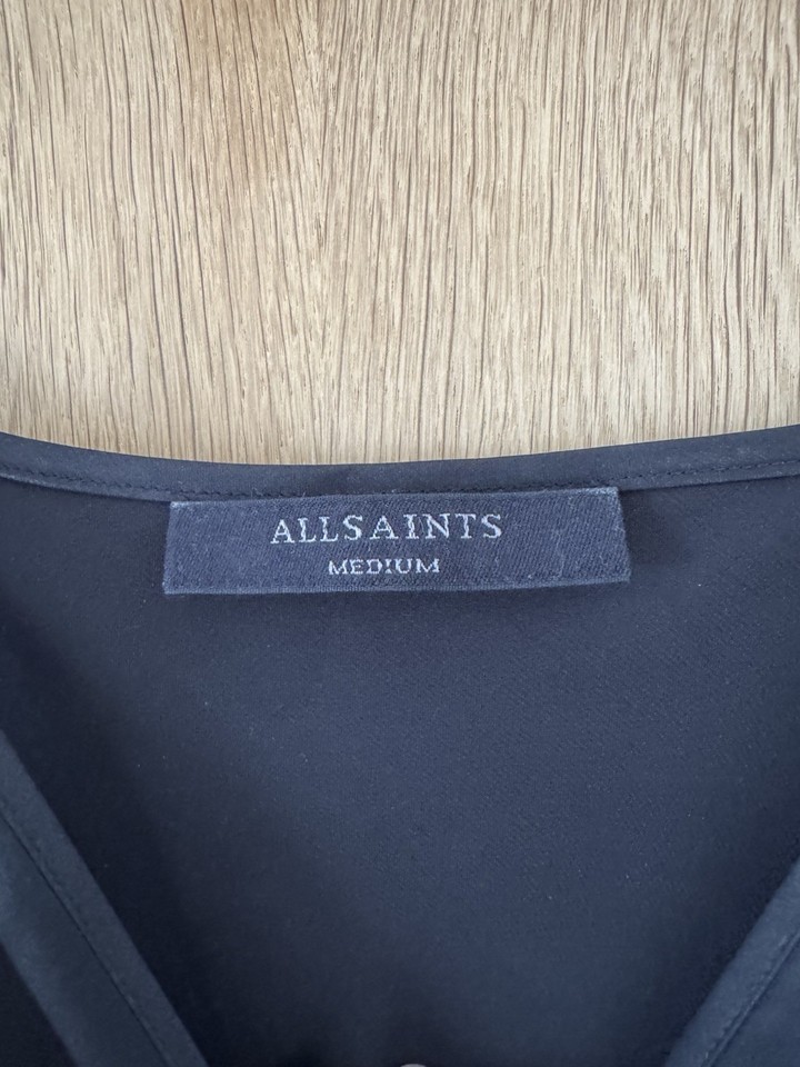 All Saints Kowlo Dress Slip Jumper Black Gothic Witch Vampire | eBay