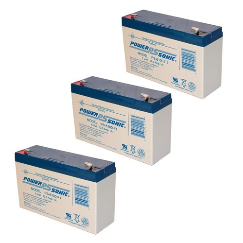 Power-Sonic PS-6100 6V 12AH Battery Replacement for PowerPatrol SLA0955 ...