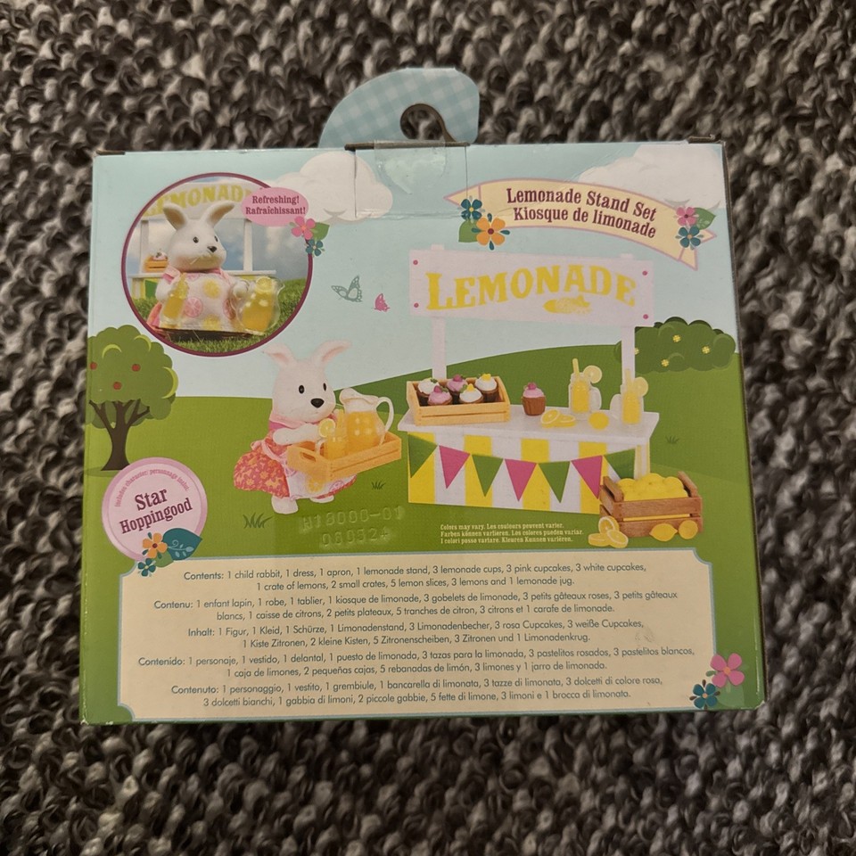 Lil Woodzeez Lemonade Stand Set, Rabbit Bunny Play Figure 25 pieces Toy ...