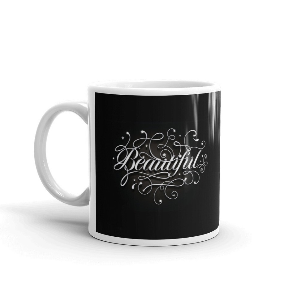 Beautiful Word Inspirational Coffee Tea Ceramic Mug Office Work Cup ...