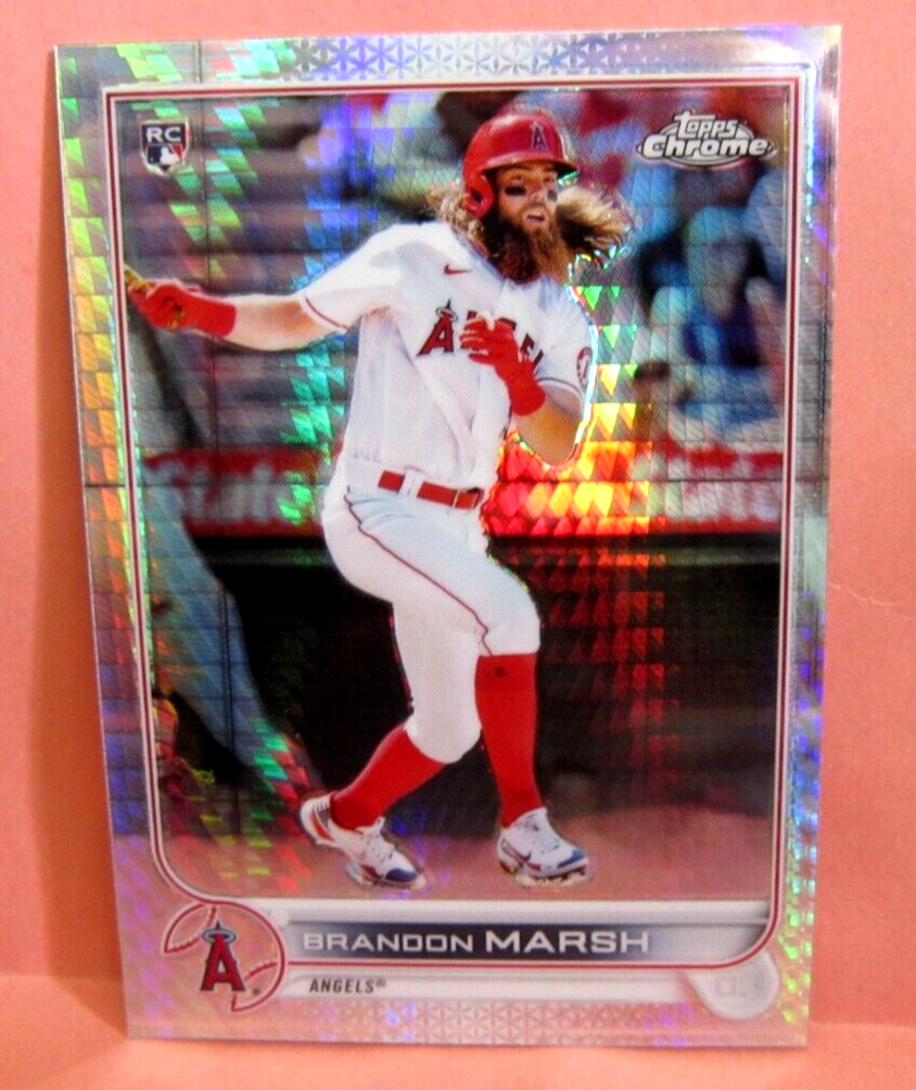 Brandon Marsh RC 2022 Topps Chrome Prizm Refractor Rookie Card#133 ...