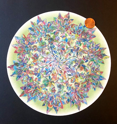 Dollhouse Green Rug - Printed on Velvet Paper - 7 3/8" (1:12th Scale ...