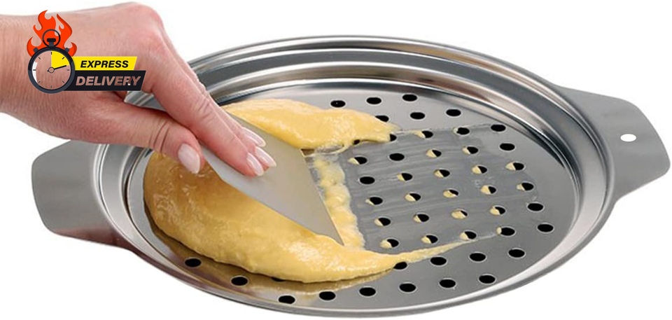 Stainless Steel Spaetzle Maker Lid with Scraper Traditional German Egg ...