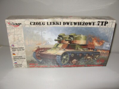 Mirage Double-Turret Light Tank 7TP Model Kit 1:72 #72602 MIB | eBay