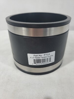 Fernco FC-44 Flexible Pipe Coupling 4" to 4" CI/Plastic/Steel ...