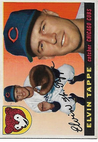 TOPPS BASEBALL CARD - YEAR 1955 - CHICAGO CUBS - NO. 129 - ELVIN TAPPE ...