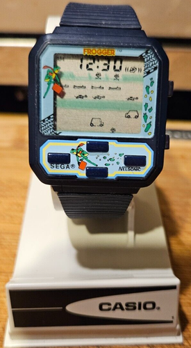 1st Edition Nelsonic Frogger Sega Working LCD Game Watch w paper ...