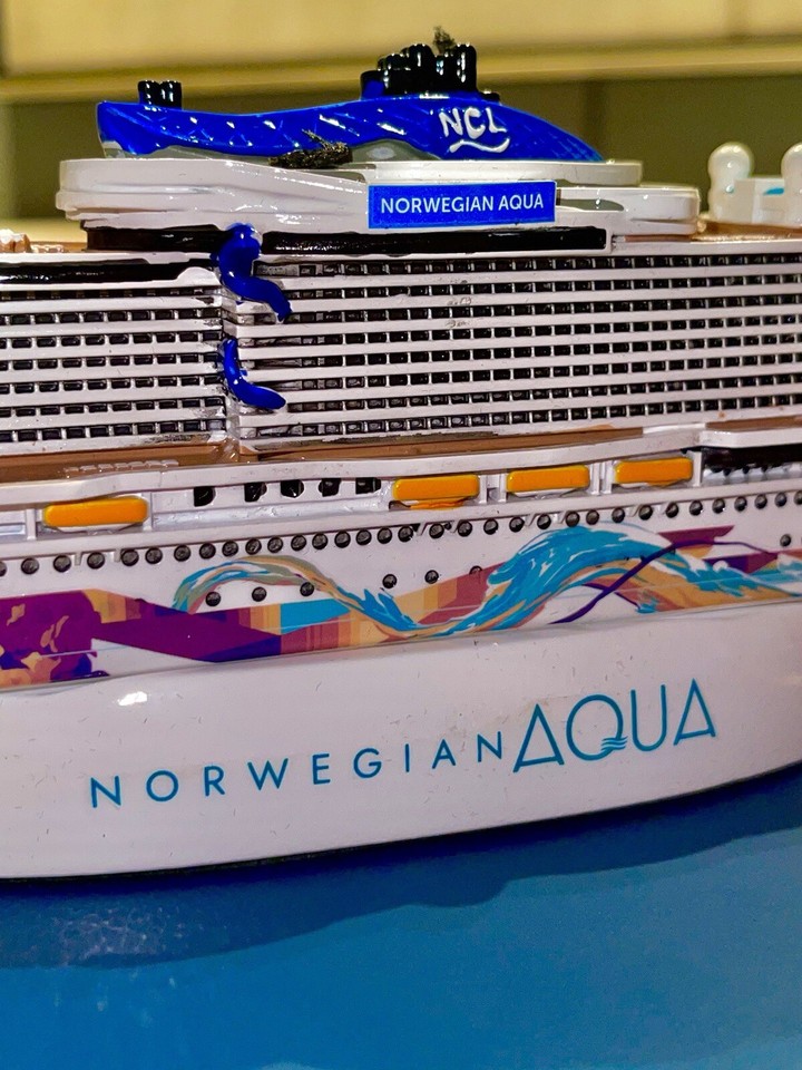 BRAND NEW NCL NORWEGIAN AQUA Cruise Ship Model | eBay