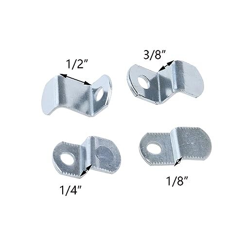 40 Pcs Offset Canvas Clips Z Shape Picture Framing Mirror Clips with ...