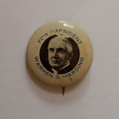 Reproduction 1972 BUTTON Pin Vintage Campaign - Harding 1920 | eBay