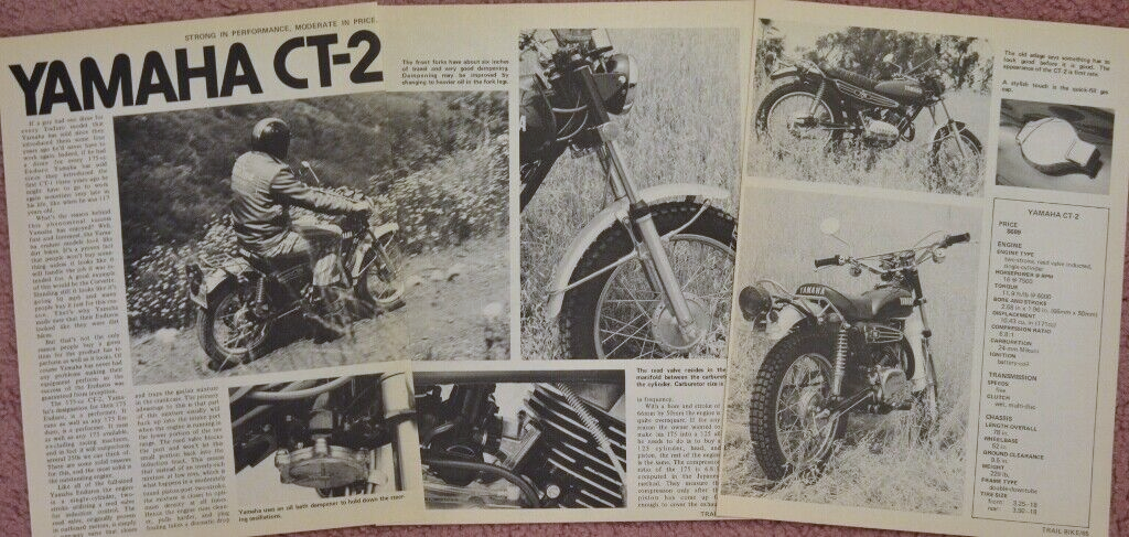 1972 Yamaha CT2 Motorcycle Test Article with specs | eBay