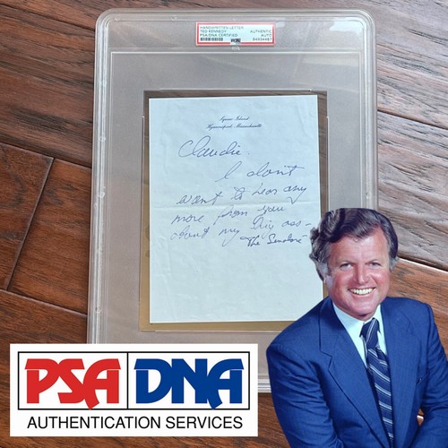 TED KENNEDY * PSA * Humorous "My Big Ass" AUTOGRAPH Note SIGNED * "The ...