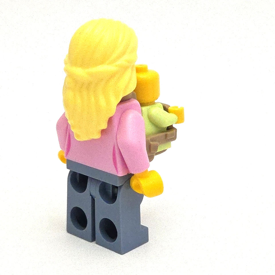 LEGO Mom Dad Baby Minifigure Set - Parents Infant Carrier Bottle CITY ...