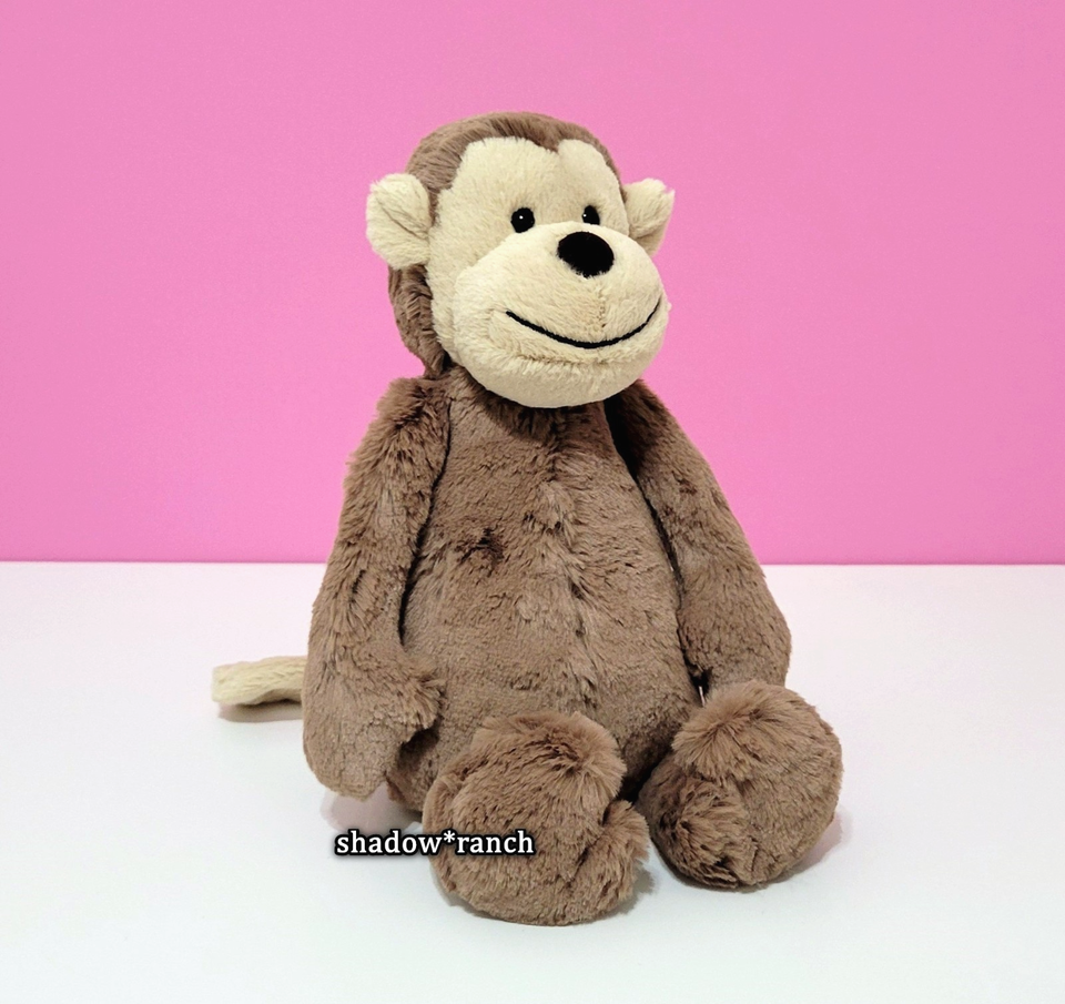 Jellycat ORIGINAL BASHFUL MONKEY - Medium 12" - Authentic - Brand New with Tags | eBay