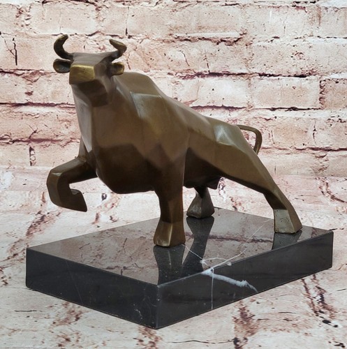 Original Nick Modern Art Abstract Modern Abstract Bull 100% Bronze ...