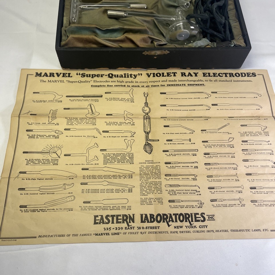 Marvel Special Violet Ray Generator Quack Medical Device Works 4 Electrodes | eBay