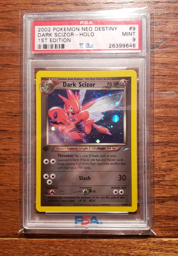 First Edition Neo Destiny Dark Scizor Holo PSA 9 | eBay