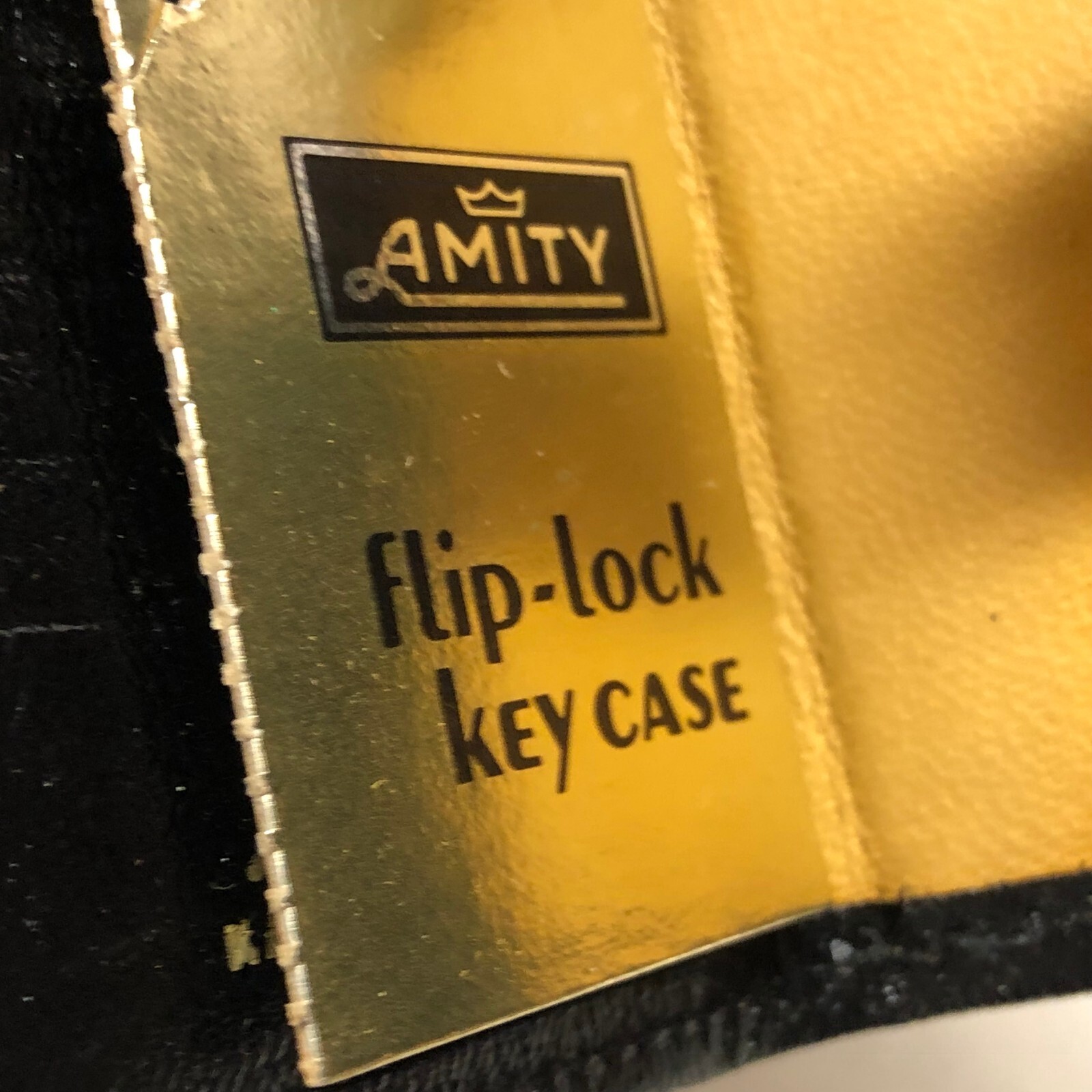 Vintage Amity Flip Lock Key Case Black | eBay