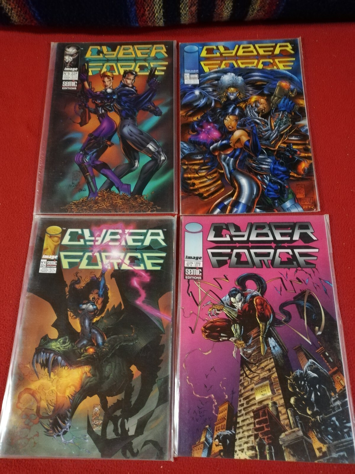 LOT 4 COMICS Semic éditions - CYBER FORCE | eBay