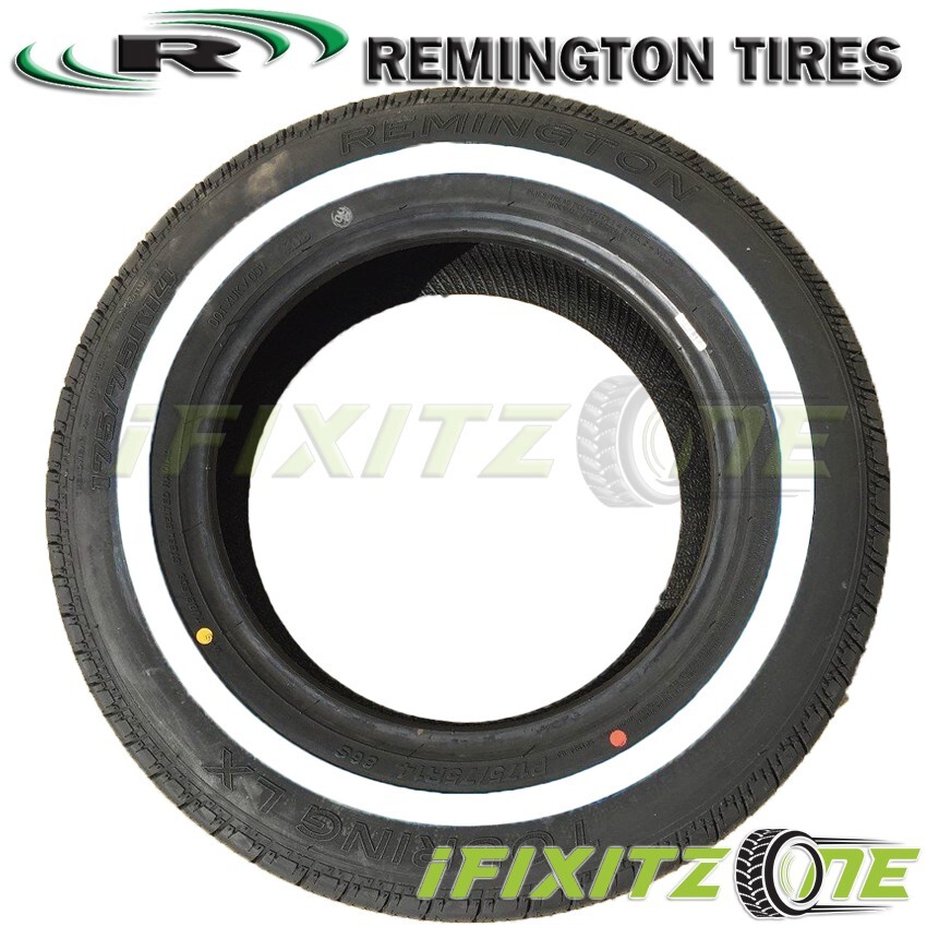 4 Remington LX Touring 175/75R14 86S Tires, WSW White Sidewall, All ...