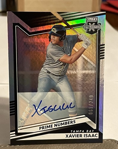 2022 Xavier Isaac Elite Extra Edition Prime Numbers Sign #29 61/240 (AU ...
