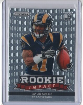 TAVON AUSTIN 2013 Panini Prizm RC Rookie Impact #12 Mountaineers RAMS ...