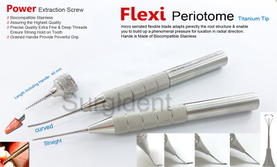 Dental Luxating Extraction Screw Periodontal Instruments Flexible ...