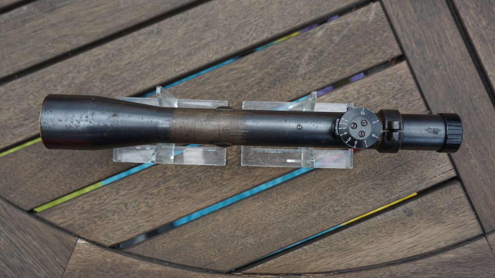 VISAR 2 3/4x EMIL BUSCH A-G RATHENOW SER.NO. 7740 REAL SNIPER SCOPE ...