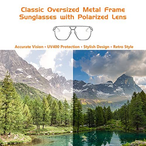 Retro Aviators 70s Sunglasses Men Women Designer Aviator Polarized ...