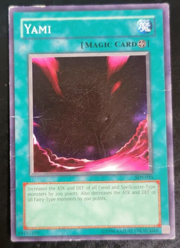 Yu-Gi-Oh - Trading Card - Spell Card - Yami - SDY-045 | eBay