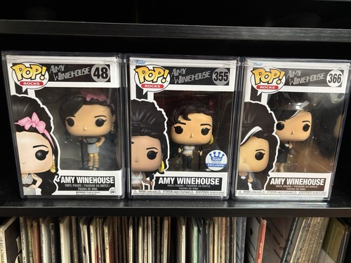 3 Pop! Funko Amy Winehouse Vaulted UV Protection Cases Included! | eBay