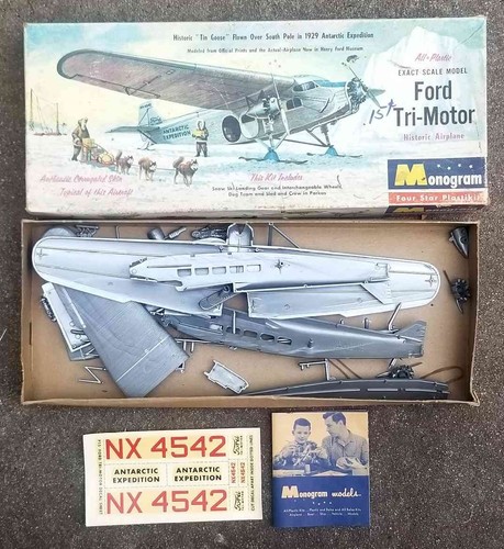1956 MONOGRAM FORD TRI MOTOR TIN GOOSE SOUTH POLE COMPLETE MODEL ...